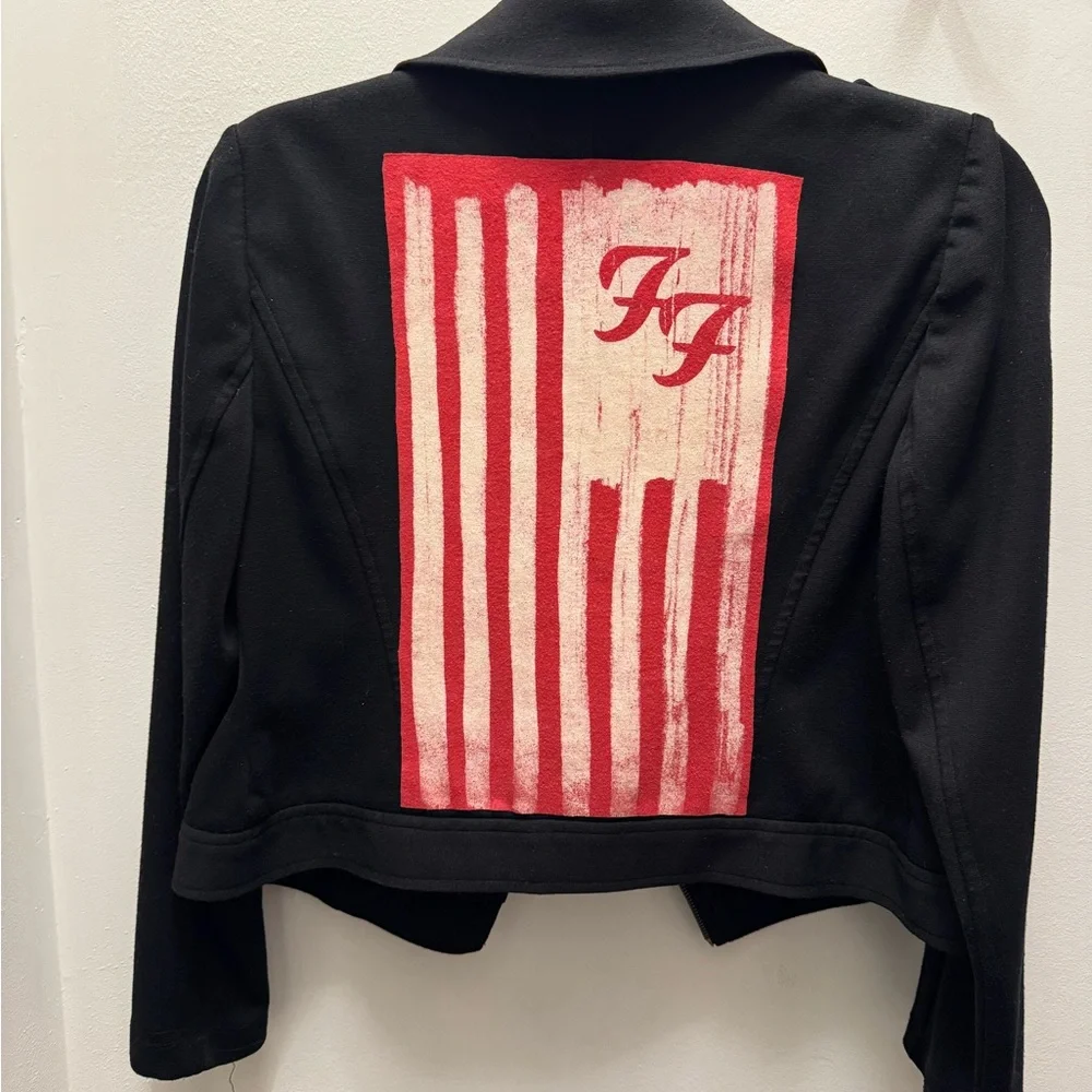 Upcycled | Jackets & Coats | Upcycled Black Moto Jacket With Band ...